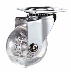 75mm Clear Caster Polyurethane Casters Furniture Castors Swivel Caster ...