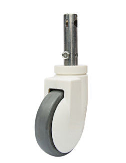 5" central lock wheel medical caster plastic wheels 5 inch