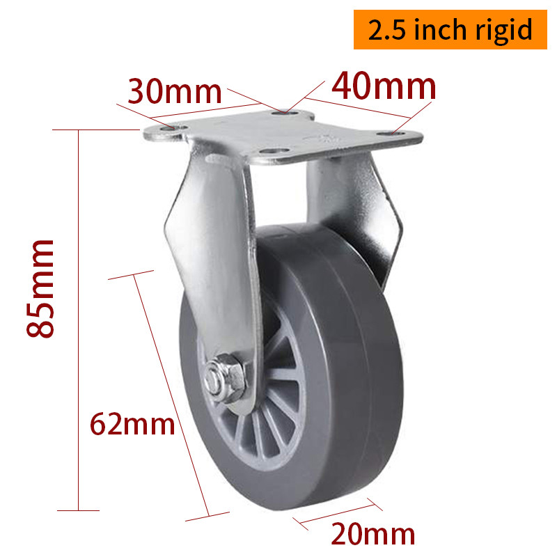 Industrial Swivel Casters 2.5 Inch 62mm Small Caster Wheels For Furniture